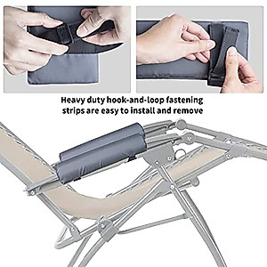 YUJHON Zero Gravity Chair Cushion for Arm Rest Foldable and Soft Chair Armrest Pads Relieve Your Elbows and Forearms Suitable for Outdoor and Lawn Loungers, Reclining Patio Lounge Chairs(2 Pack)