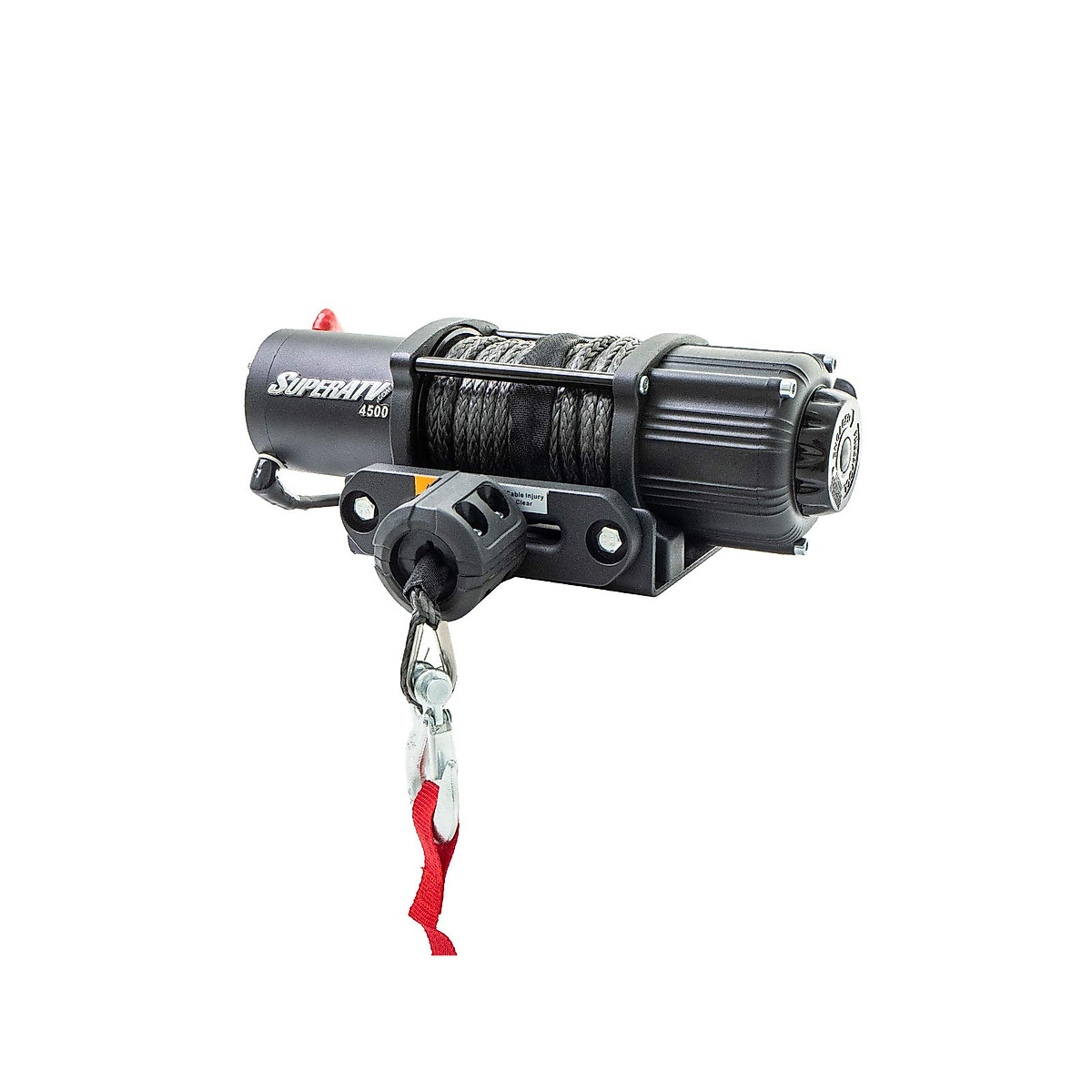 SuperATV 4500 lb Black Ops Winch with Heavy Duty Winch Mounting Plate for 2020+ Polaris RZR PRO XP/RZR PRO XP4 | Complete Winch & Winch Mount Kit ready for install!