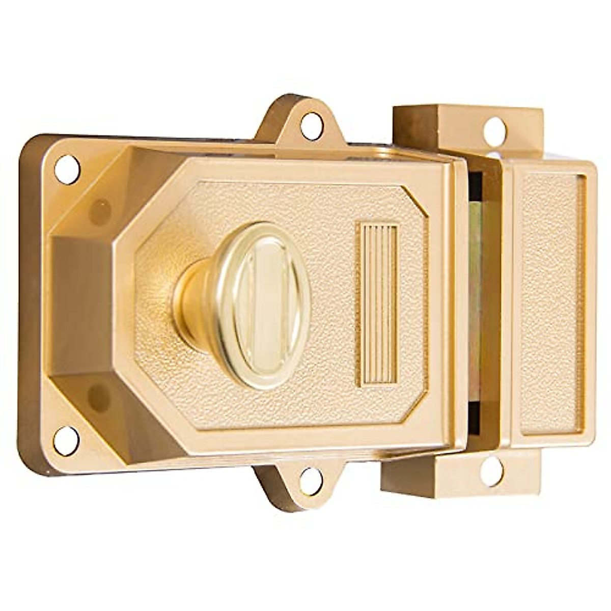 Tuff Stuff Bronze Single Cylinder Massive Surface Bolt Rim Deadlock Jumbo with Square Deadbolt
