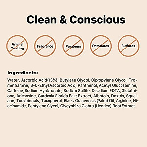COSRX Pure Vitamin C 13% Serum with Vitamin E & Hyaluronic Acid, Brightening & Hydrating Facial Serum for Dark Spots, Fine Lines, Uneven Skin tone, 0.67fl.oz/20ml, Animal Testing-Free, Korean Skincare