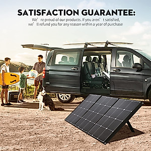 Portable Solar Panels for Power Station, 200 Watt Foldable Solar Panel Kit with MC-4 to XT60 for Power Bank Charging, IP55 Waterproof, Camping Accessories, Solar Generator, RV Accessories by VCUTECH