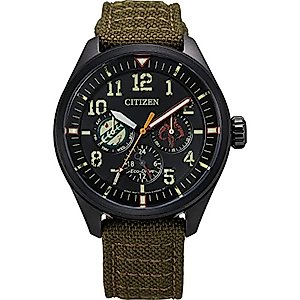 Citizen Eco-Drive Star Wars Quartz Men's Watch, Stainless Steel with CORDURA® strap, Boba Fett, Green (Model: BU2058-00W)