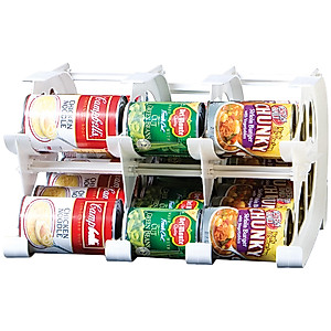 FIFO Mini Can Tracker Stores up to 30 Cans | Rotates First in First Out | Storage for Home Cupboard, Pantry and Cabinet | Organize Your Kitchen | 4" Cans or Taller (Mini Can Tracker - 30 cans)