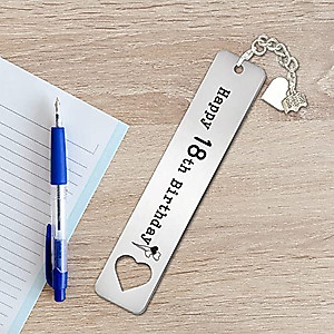 18th Birthday Inspirational Bookmarks, Birthday Gift for Women, Book Lover, Bookworm, Graduation, Teens, Kid, Daughter, Son, Teacher, Book Accessories, Reading Gifts, Book Gifts-WB50