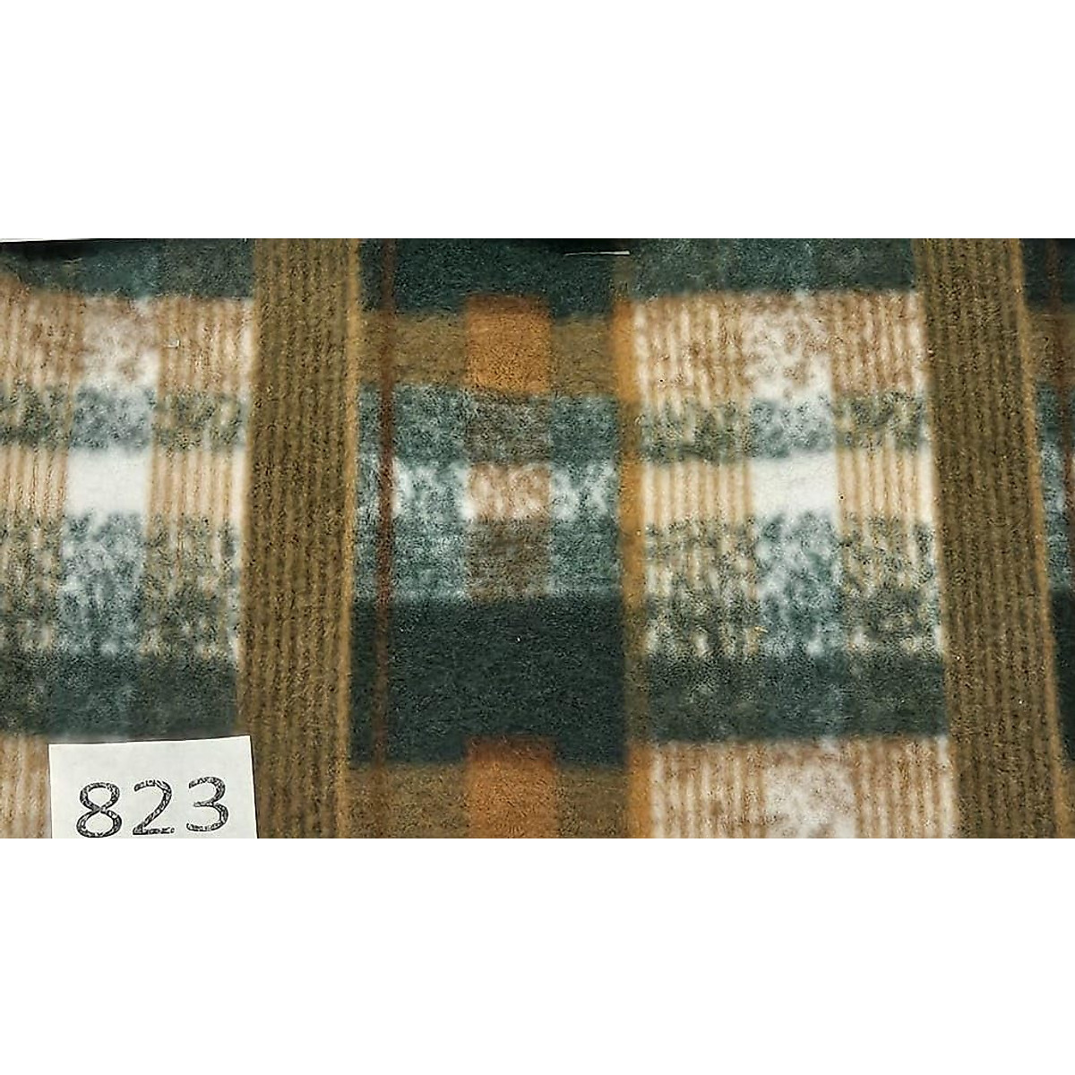 Ad Fabric, Polar Fleece, Plaid Fleece, Checkered Printed Fabric / 60" Wide/Sold by The Yard (Olive 823)