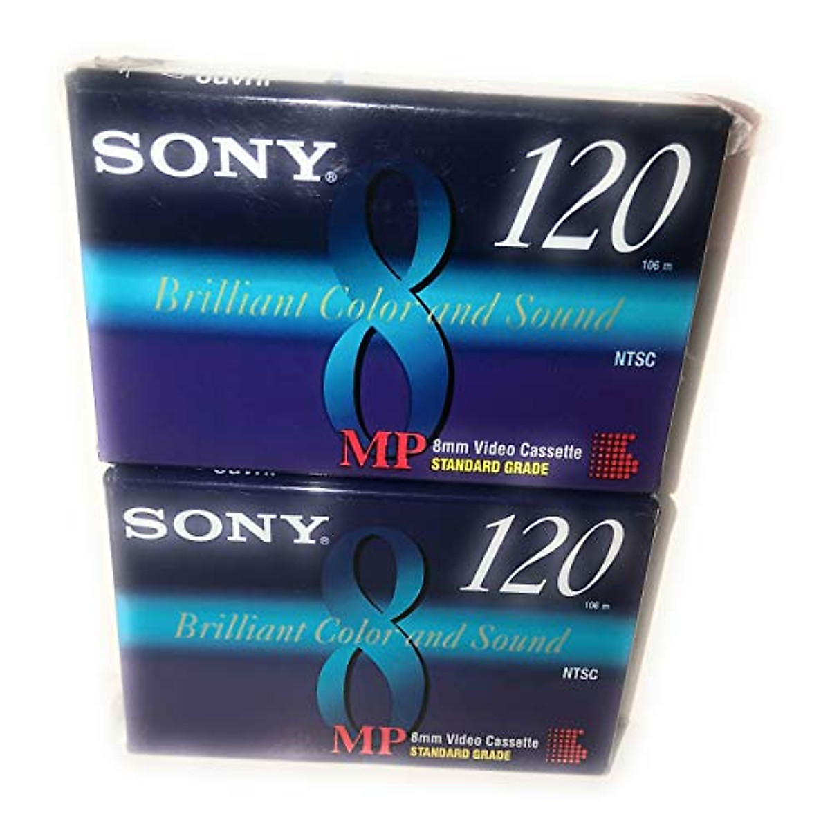 Sony MP 8mm Video Cassette Standard Grade 120 min (2 Pack)