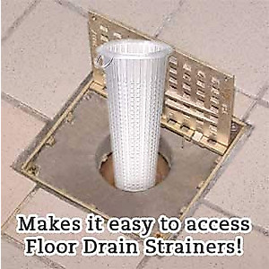 Hinged Floor Drain Grate, 7 3/8" square