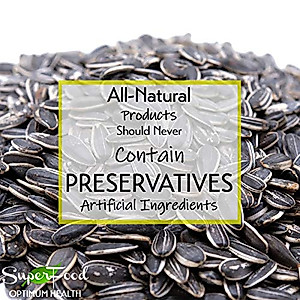 GERBS Raw Whole Sunflower Seed In Shell 1 lb., Top 14 Allergy Free Foods, Healthy Superfood Snack, Non GMO, No Oils, No Preservatives, Resealable Bag, Gluten Free, Peanut Free, Vegan, Keto, Kosher