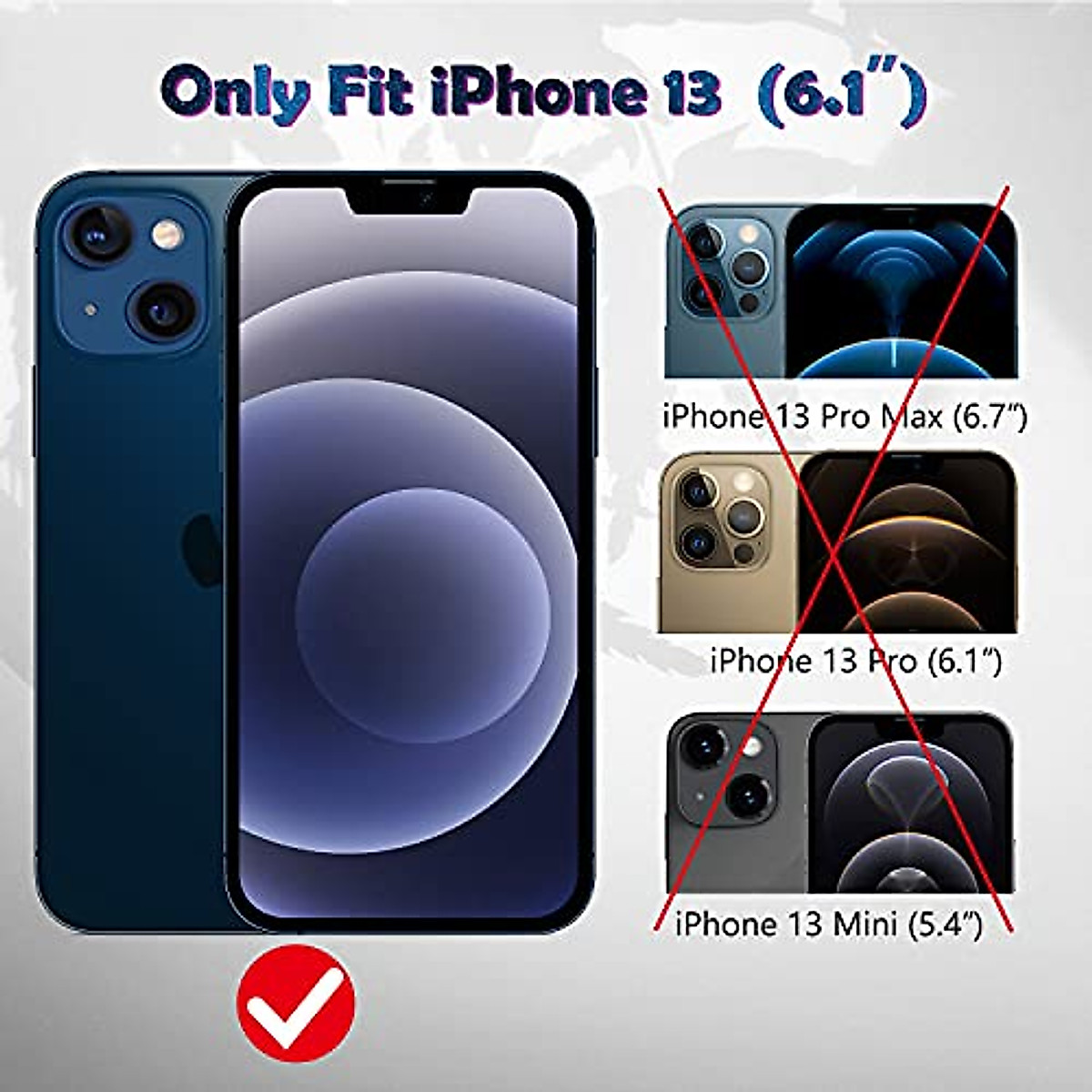 QHOHQ 2 Pack Privacy Screen Protector for iPhone 13 6.1" with 2 Packs Camera Lens Protector, Full Screen Tempered Glass Film,9H Hardness Scratch Resistant, Anti Spy, Easy Install - Case Friendly