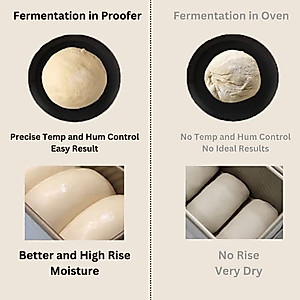 Electric Dough Proofer Machine with Humidity and Temperature control Bread Proofer Box Yogurt Maker Proofing Slow Cooker Fermenter
