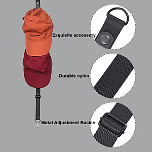 Vigorwise Hat Rack, Hat Racks for Baseball Hats, Hat Organizer for Closet Door, over the Door Hat Rack, Hat Organizer with Buttons Adjustable Hat Racks Hold 18 Snap Back Hats, Never Fall Off