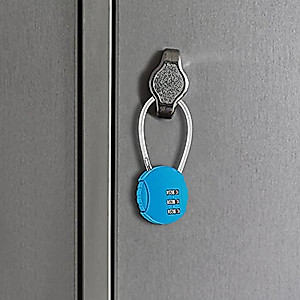 CROMLL 2 Pack Combination Lock 3 Digit Outdoor Waterproof Padlock for School Gym Locker, Sports Locker, Luggage，Fence, Toolbox, Gate, Case, Hasp Storage (Black&Blue)