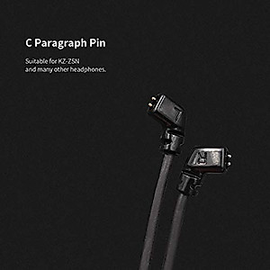 KZ Bluetooth in-Ear Headphones Detachable Cables with 2 Pins and Microphone Replacement for KZ ZSN/ZSN PRO/ZSX/ AS12/ AS16/ ZS10 PRO