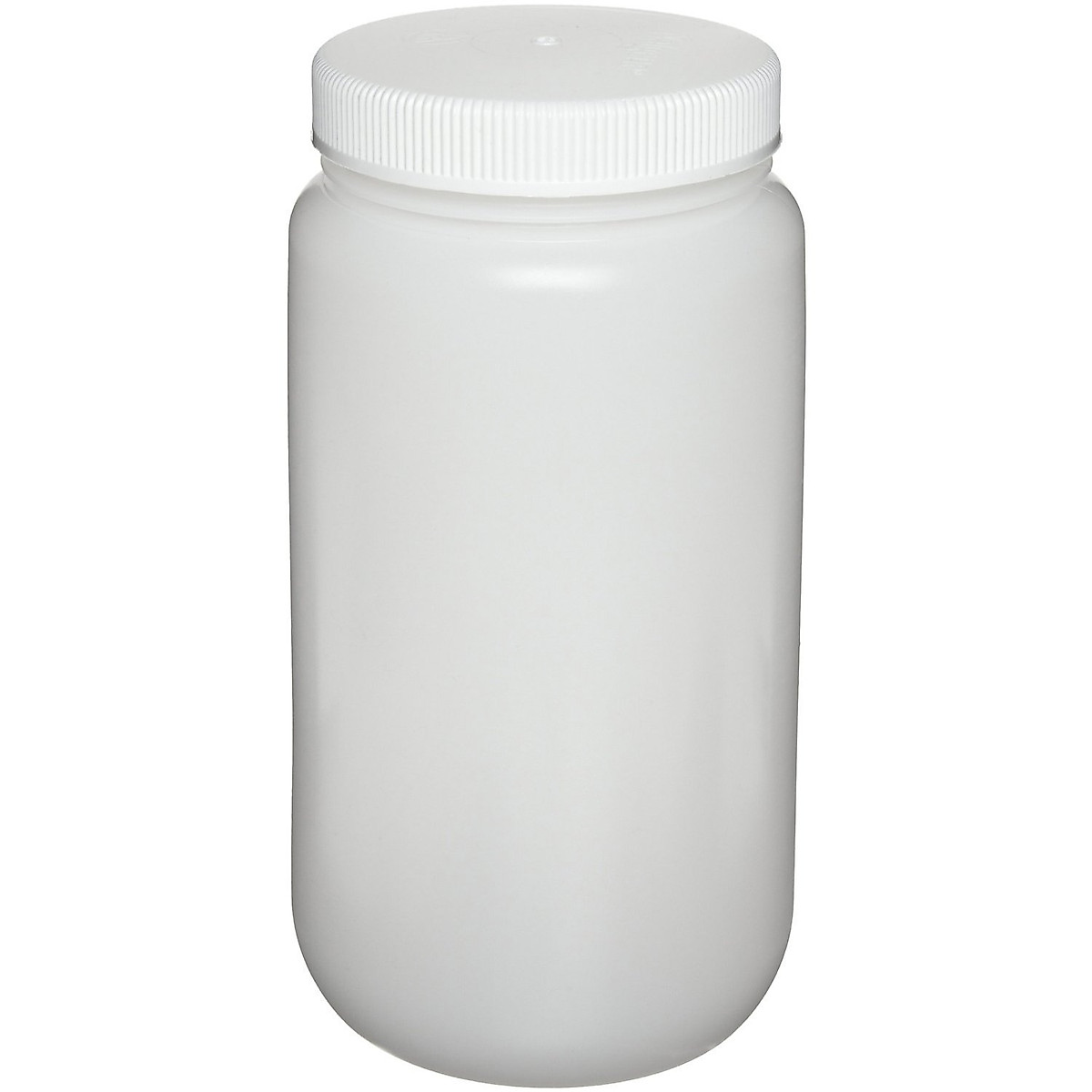 Nalgene 2120-0005 High Density Polyethylene Large Wide Mouth Bottle, 2 Liters Capacity (Case of 6)