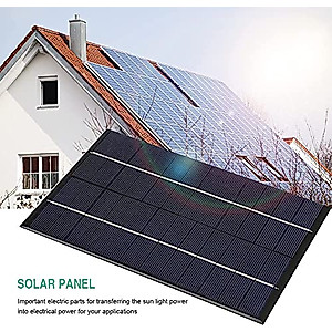 Heyiarbeit 12V 6W Polycrystalline Mini Solar Panel Module DIY for Light Toys Charger 170x200mm?1Pcs