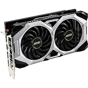 MSI Gaming GeForce RTX 2060 6GB GDRR6 192-bit HDMI/DP 1710 MHz Boost Clock Ray Tracing Turing Architecture VR Ready Graphics Card (RTX 2060 Ventus GP OC)