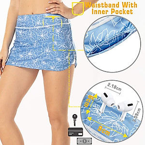 ZEALOTPOWER Athletic Skorts for Women Running Skirts Active Exercise Tennis Golf Sports