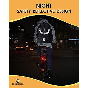 TRAILKICKER Mesh Black Basketball Soccer Bag Backpack Sports Volleyball Football Bag with Ball and Shoe Compartment for Boys Girls Man Women Ball Equipment Bag Basketball Stuff