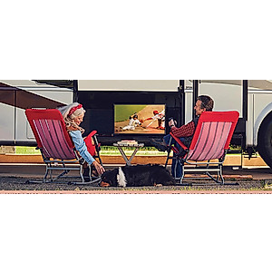 EEZ RV Products Premium Patio/Outdoor Folding Rocking Chair - Blue