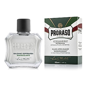 Proraso After Shave Balm for Men, Refreshing and Toning Moisturizer with Menthol and Eucalyptus Oil, 3.4 Fl Oz
