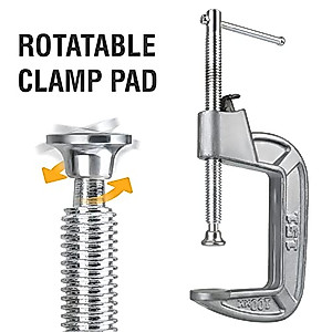 Olympia Tools 4In x 3In Turbo Clamp, C-Clamp, 38-151