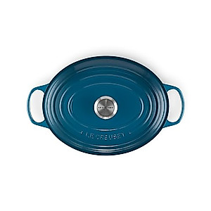 Le Creuset Enameled Cast Iron Signature Oval Dutch Oven, 6.75 qt., Deep Teal