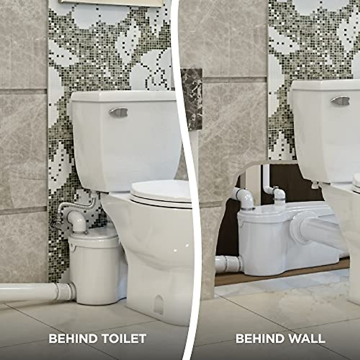 Saniflo Sanibest Pro: Macerating Upflush Toilet Kit (with Elongated Bowl)