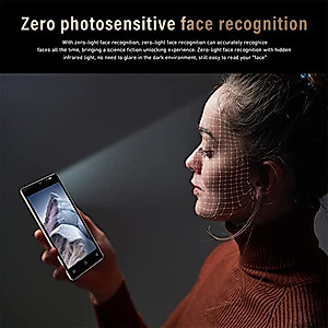 GOAWTFAFS Unlocked Android6.0 Cell Phone Dual Sim 5'in Smart Phone Face ID Smartphones (Black, One Size)