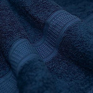 Ariv Towels - Bath Towels Set - Premium Bamboo Cotton Bath Towels - Ultra Absorbent, Soft Feel and Quick Drying 30" X 52" (Denim)