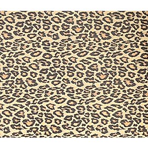 Fablon FAB12134 Leopard Adhesive Film, Neutral , Yellow