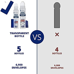 Envelope Moistener Sealer with Adhesive,dab n Seal, Stamp and Letter Glue licker, Fast Drying, Non Toxic,Ideal for envelopes,Stamps,Letters. Seals Upto 6900 Units, 5 Pack, by Executive Supplies