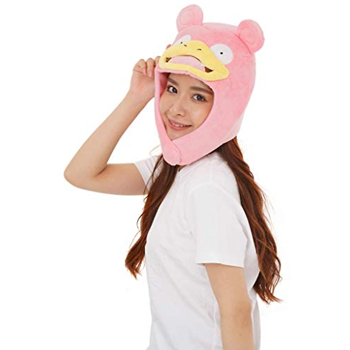 SAZAC Kigurumi Hat - Pokemon - Slowpoke - Cozy Costume Beanie Cap - Adult Size
