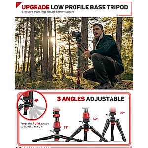 IFOOTAGE Cobra 3 Carbon Fiber Monopod with Pedal, 71" Professional Monopod for Cameras, Portable Travel Monopod with Feet, Max Load 17.64 lbs, Compatible with Sony Canon Nikon DSLR Camera, C180F-P