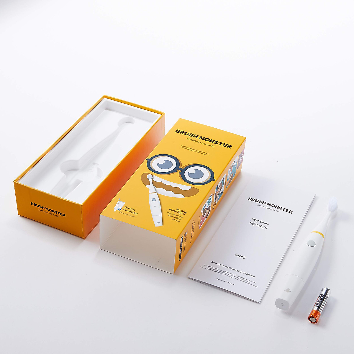 BRUSHMONSTER Smart Toothbrush for Kids Bluetooth Connected Electric Sonic Toothbrush (Toothbrush)