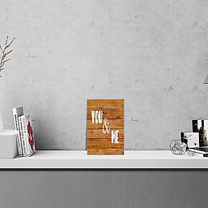 Wooden Signs You and Me Reception Decor Baby Nursery Decor 8x12 inch