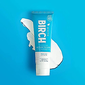 White Birch Activated White Charcoal Whitening Toothpaste- Professional Teeth Whitening Charcoal - Natural & Fluoride Free Oral Care (White Charcoal Toothpaste)