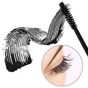 Benvo 4 Pcs 10ml Empty Mascara Tubes with Eyelash Wand Eyelash Cream Container with 4 Transfer Pipettes and 4 Funnels 4 Rubber Inserts for Castor Oil Brow Growth Serum DIY Cosmetics