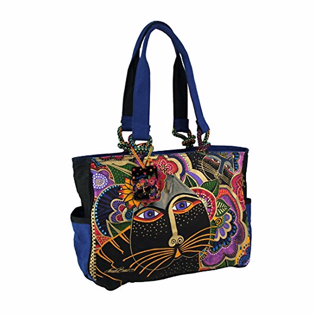 Laurel Burch Carlotta's Cats Tote, Multi, One Size