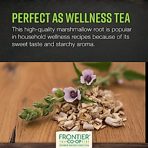 Frontier Co-op Organic Cut & Sifted Marshmallow Root 1lb - Marshmallow Root Tea, Marshmallow Root Powder, Capsules, Marshmallow Root Extract & More