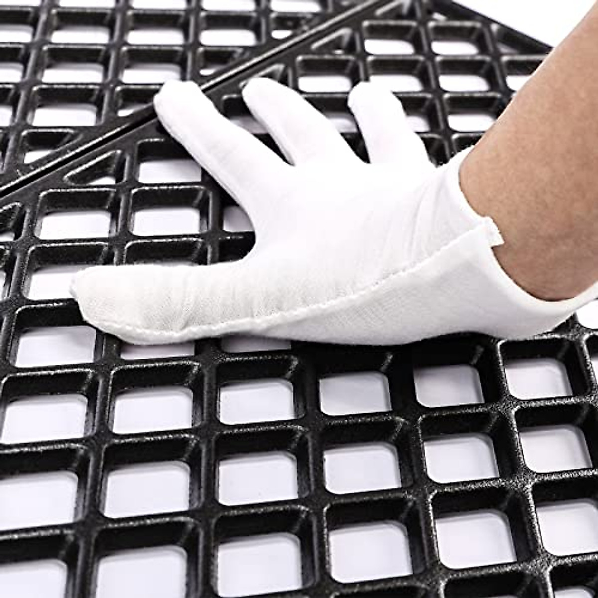 Uniflasy Grill Cooking Grate Replacement Parts for Member‘s Mark GR2210601-MM-00, 5 Burner Cast Iron Cooking Grid Parts GR2210601MM00, 3 Pack Gas Grill Grates