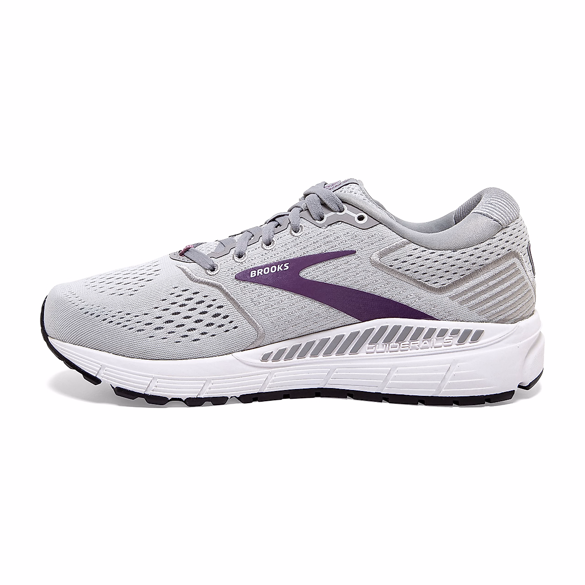 Brooks Women's Ariel '20 Running Shoe - Oyster/Alloy/Grape - 6.5 Medium