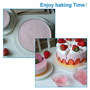 RHBLME 4PCS Cake Ring 8 Inch, Round Cake Rings for Baking, 304 Seamless Stainless Steel Mirror coating Mousse Mould, No Welding Seam Cheese Cake Mousse Ring (2-Inch Height)