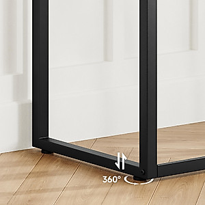 IHEX Rattan Console Table, 40" Sofa Table Narrow Entryway Table with Drawer and Storage, Boho Hallway Table Home Furniture for Living Room Foyer, Natural