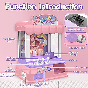 Large Claw Machine for Kids, Vending Machines with Little Toys for Girls, Boys Electronic Arcade Candy Indoor Claw Game Prizes Toy for Party , Perfect Christmas & Birthday Big Gifts for Kids, Ages 3+