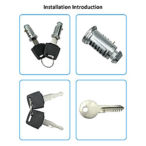 4 Pack Lock Core, One-Key Lock Cylinders System Fits for Thule Racks and Accessories