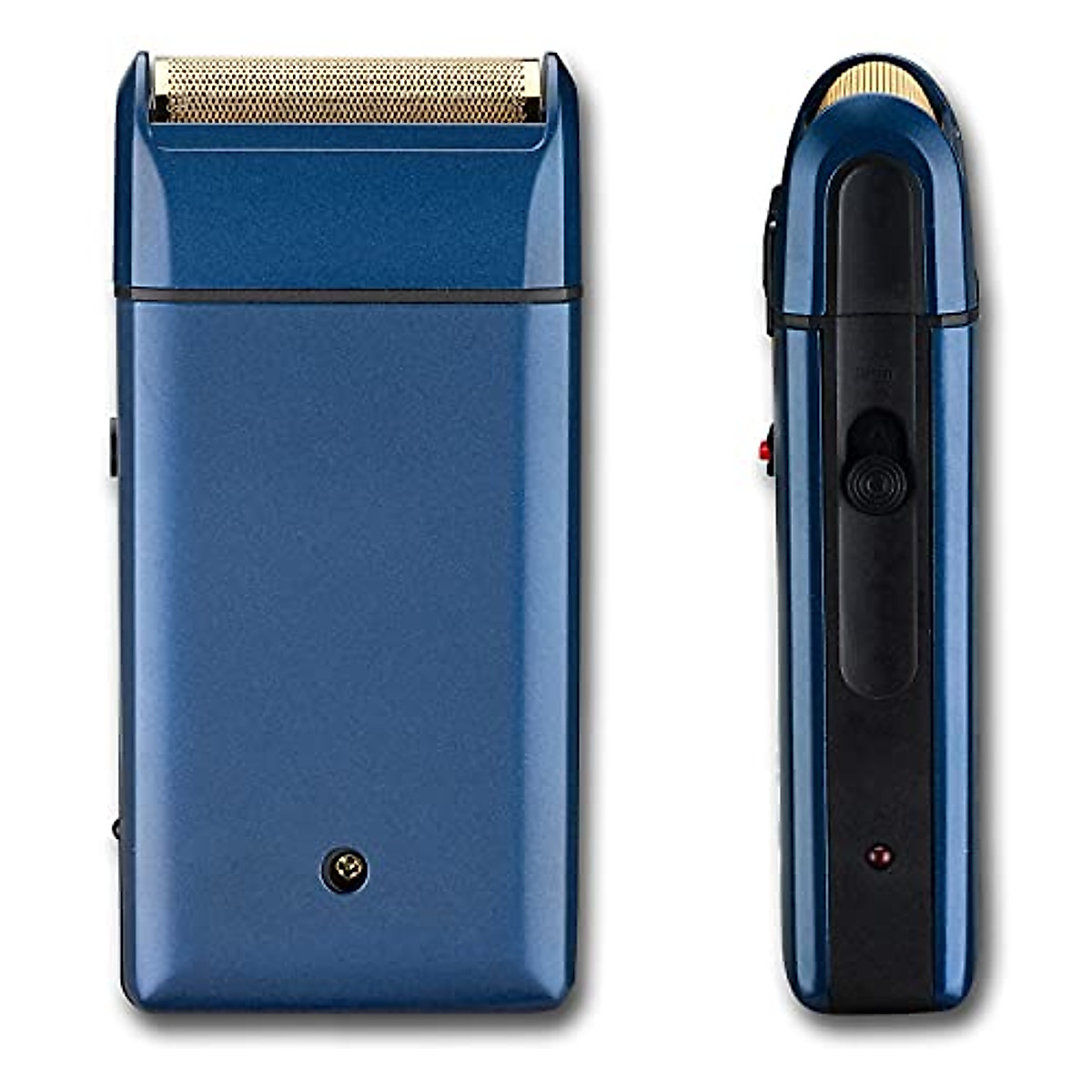 Styleader Retro Electric Razors for Men with Beard Trimmer, Rechargeable Mens Gold Foil Shavers, Strong Power (Blue)