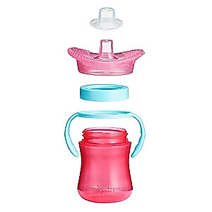 The First Years SenseAbles Teethe-Around Silicone Sensory Trainer Cup, 7 oz - Pink
