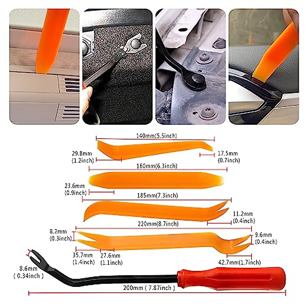 Car Retainer Clips Automotive Plastic Rivets Xmas Tree Retainer Clips 850PCS Auto Body Clips Bumper Push Pin Clips with 15 Cable Ties Fastener Remover for GM Ford Toyota Honda Chrysler Acura