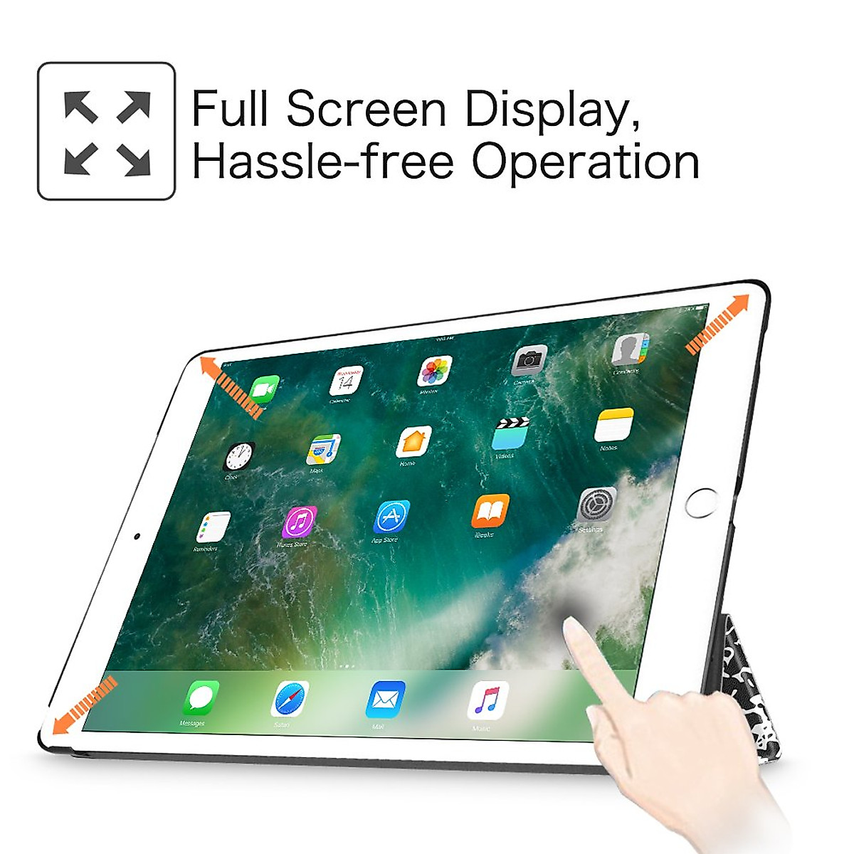 Fintie Case for iPad Pro 12.9 (2nd Gen) 2017 / iPad Pro 12.9 (1st Gen) 2015 - [SlimShell] Ultra Lightweight Standing Protective Cover with Auto Wake/Sleep, Composition Book Black