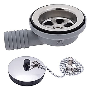 Ambassador Marine Sink Drain with Ultra Mirror Finish